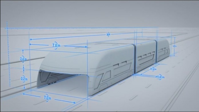 จีนเปิดตัวนวัตกรรมขนส่งมวลชนยกระดับ Transit Elevated Bus (TEB)