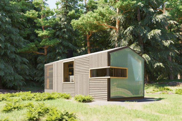 กระท่อม HOM3 ที่ได้ดีไซน์จากเกม 8-bit สุดฮิตอย่าง MINECRAFT